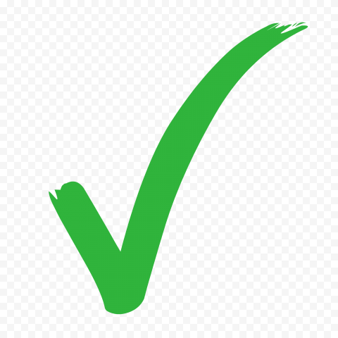 HD Green Check True Tick Mark Icon Sign PNG | Citypng