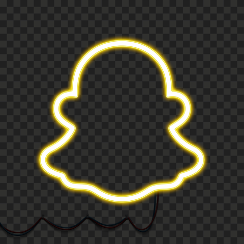 HD Red Snapchat Neon Logo PNG | Citypng