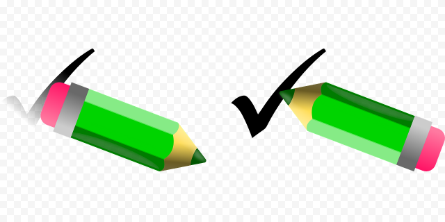 HD Vector Pencil Drawing A Tick Mark Icon PNG | Citypng