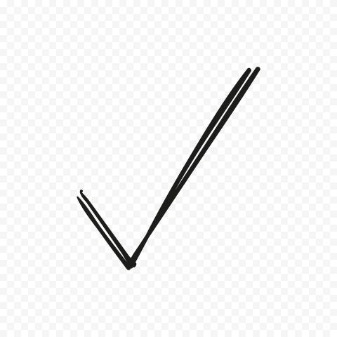 HD Hand Drawn Sketch Blue Tick Mark Icon Symbol Sign PNG | Citypng