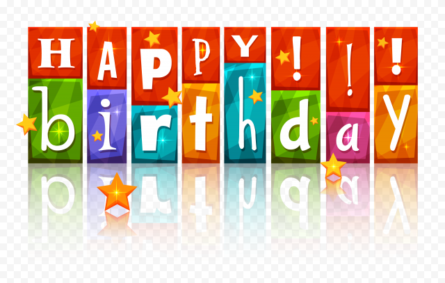 HD Happy Birthday Cartoon Text Clipart PNG | Citypng