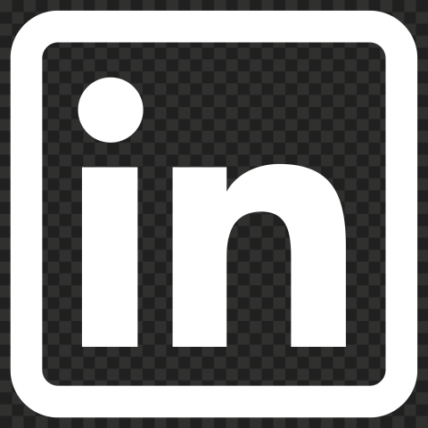 HD Black Square Outline Linkedin IN Icon Symbol PNG | Citypng
