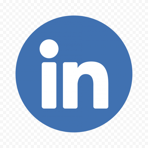 HD Vector Blue Linkedin Round Icon PNG | Citypng