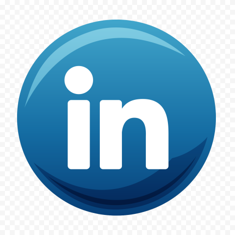 HD Black Outline Linkedin Round Icon PNG | Citypng