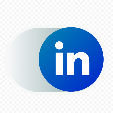 HD Vector Blue Linkedin Round Icon PNG | Citypng