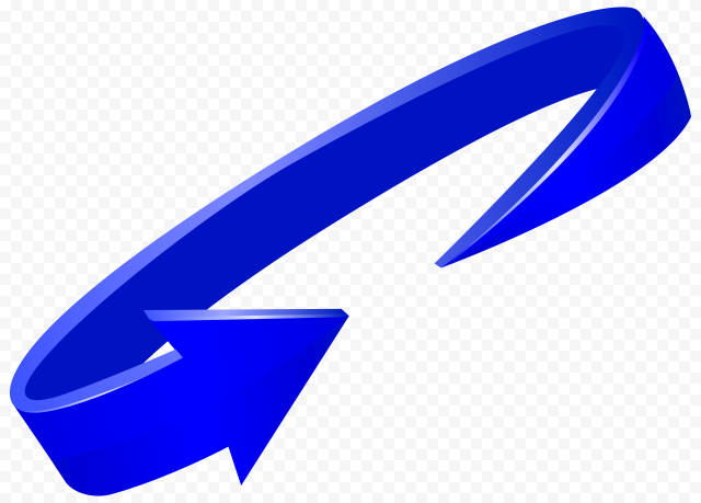 HD 3D Blue Circle Arrow PNG | Citypng