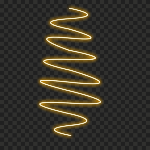 HD Yellow Neon Line Light PNG | Citypng