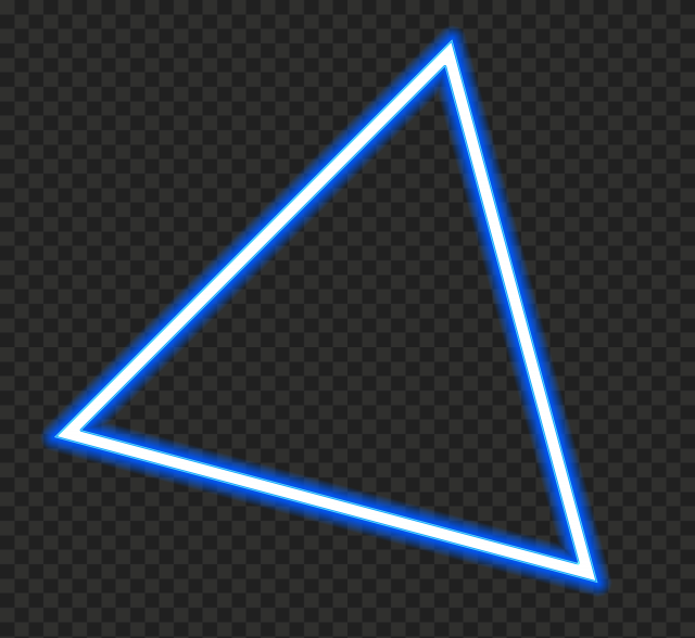 HD Red Glowing Triangle Neon PNG | Citypng