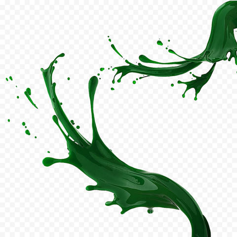 HD Green Color Paint Splash Transparent PNG | Citypng