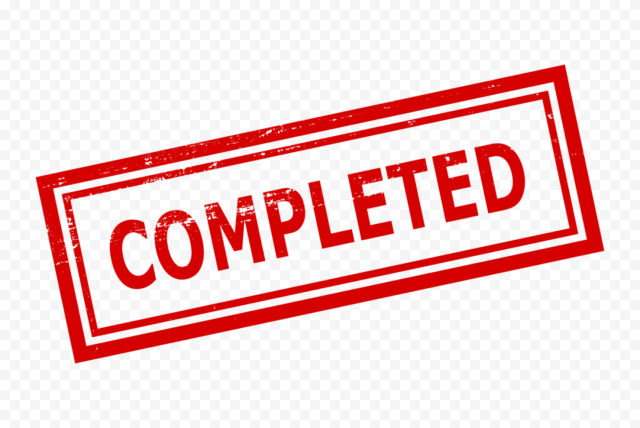 HD Green Completed Stamp PNG | Citypng