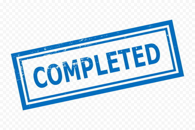 HD Green Completed Stamp PNG | Citypng