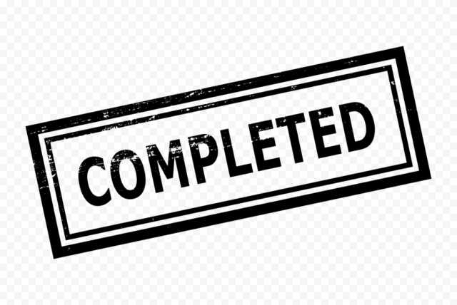 HD Green Completed Stamp PNG | Citypng