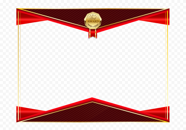 HD Gold Certificate Frame Border PNG | Citypng
