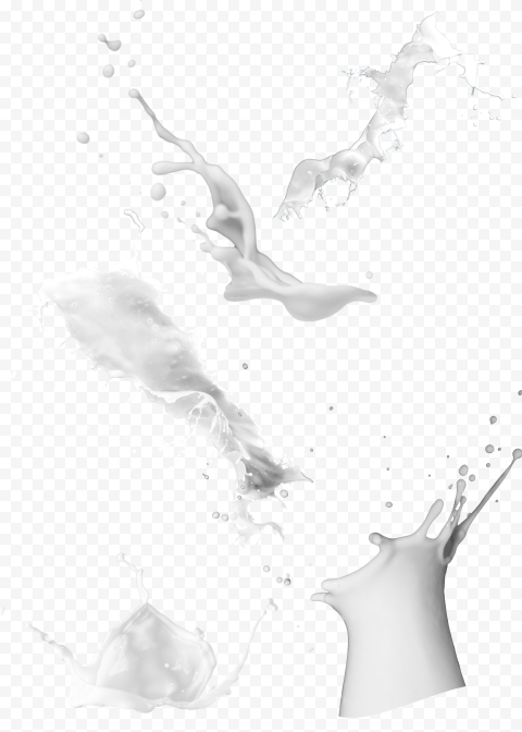 HD Milk Splatter Drops Splash PNG | Citypng