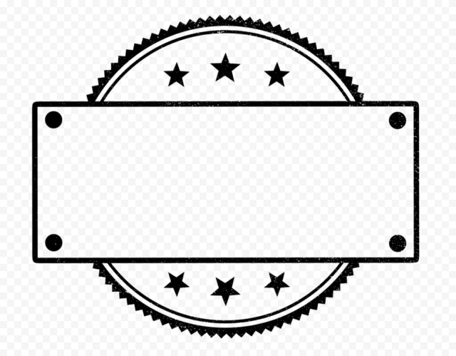 HD Blank Empty Clear Round Stamp Transparent PNG | Citypng