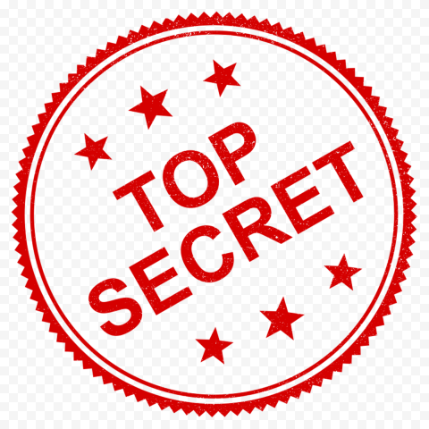 HD Top Secret Round Red Rubber Stamp PNG | Citypng
