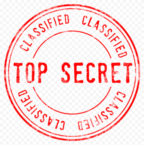 HD Top Secret Rubber Stamp Transparent Background | Citypng