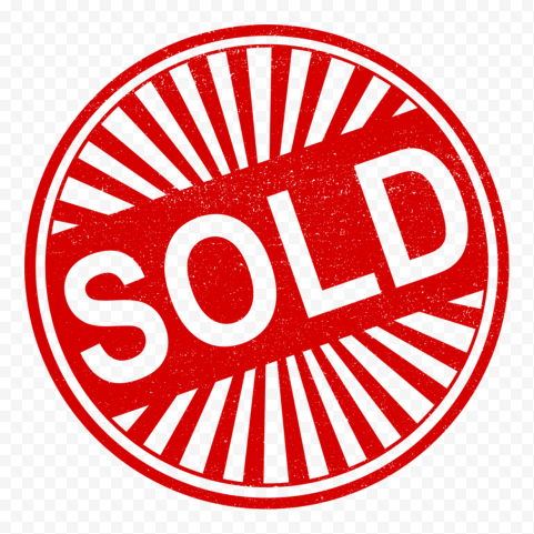 HD Sold Blue Stamp Word PNG | Citypng