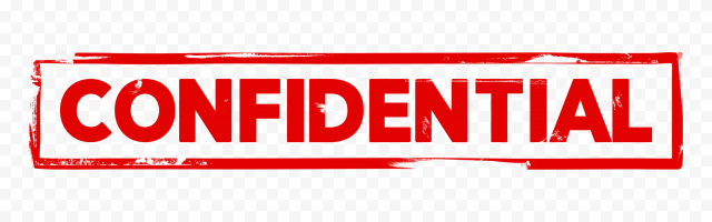 HD Confidential Oval Red Stamp PNG | Citypng