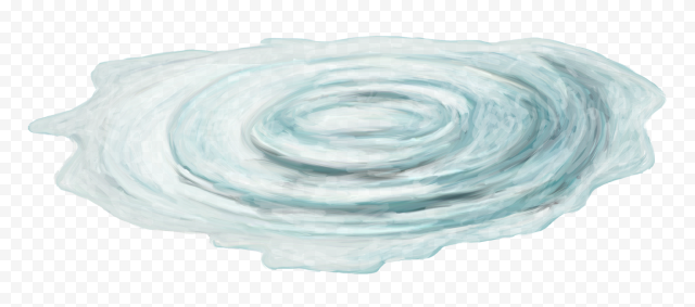 HD Top View Water Puddle Ripple Effect PNG | Citypng