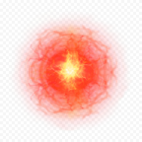 HD Red Energy Ball Anime Electric Lighting Effect PNG | Citypng