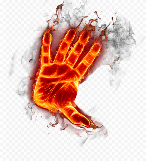 HD Burning Hand Fire Flame PNG | Citypng