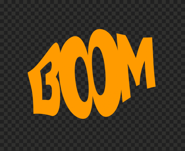 HD Red Boom Word Text PNG | Citypng