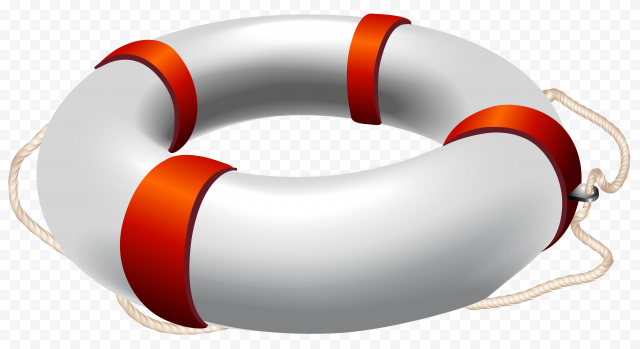 HD Realistic Red & White Lifebuoy Life Saver Ring PNG | Citypng