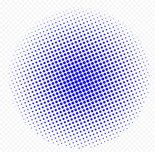 Blue Halftone Circle Dots PNG | Citypng