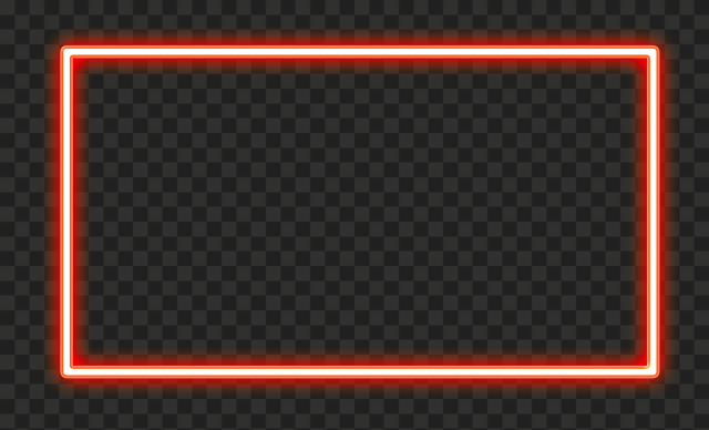 HD Yellow Neon Border Frame PNG | Citypng