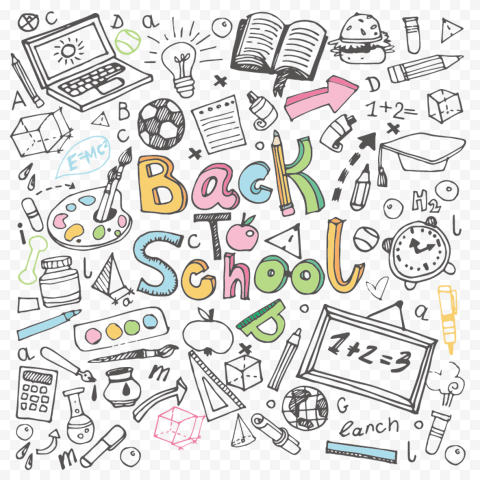 Learning Back To School Pattern Image PNG | Citypng