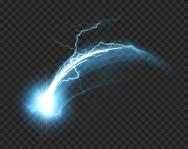 HD Blue Lighting Energy Effect PNG | Citypng