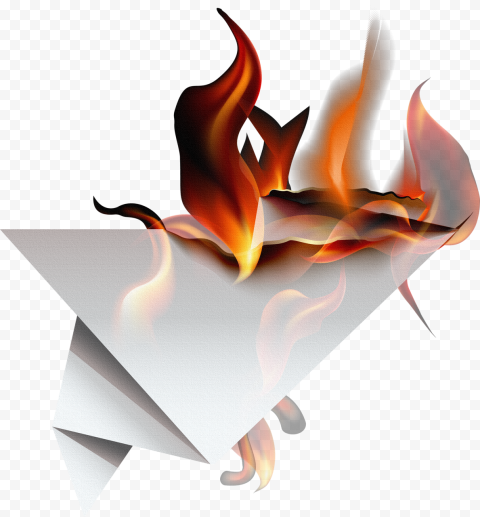 HD Fire Flaming Paper PNG | Citypng