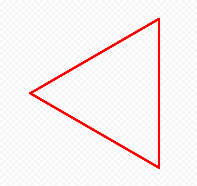 HD PNG Neon Double Red Triangle With Flare Effect | Citypng