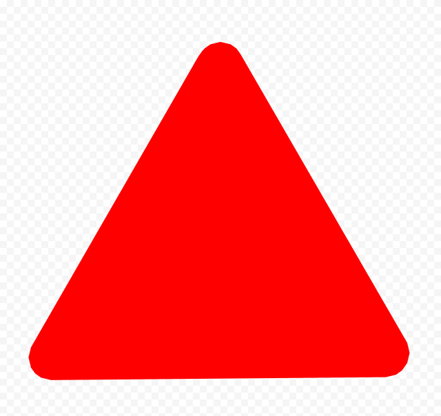Transparent Red Aesthetic Triangle | Citypng