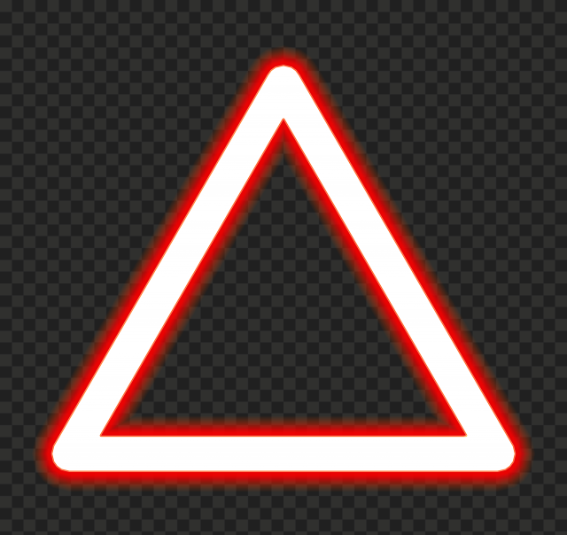 HD Blue Glowing Triangle Neon PNG | Citypng