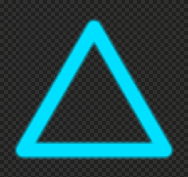 HD Blue Outline Triangle PNG | Citypng