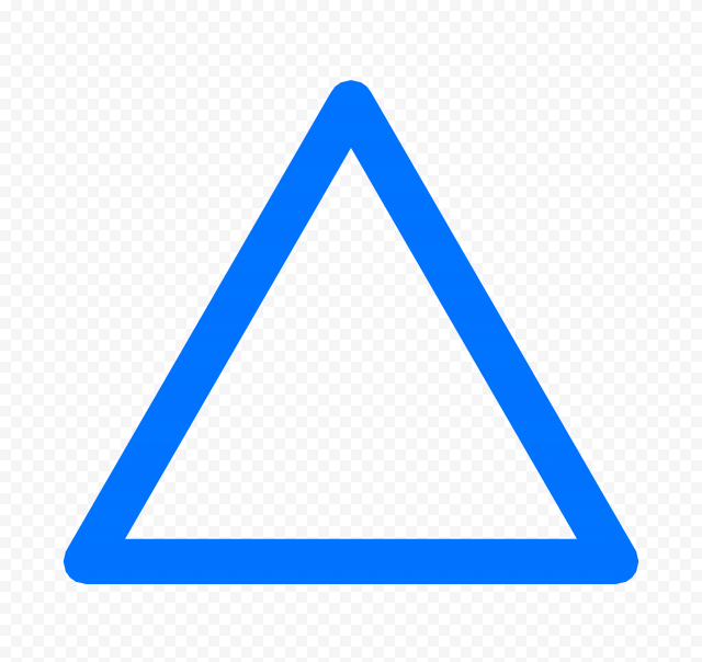 HD Blue Neon Triangle Transparent Background | Citypng