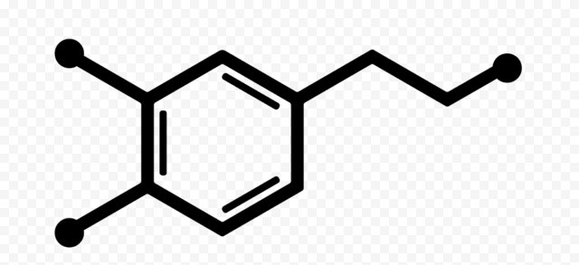HD White Dopamine Molecule Icon PNG | Citypng