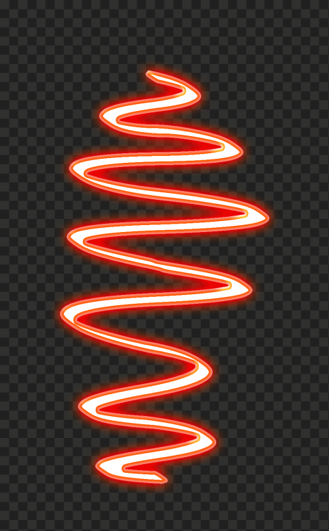 HD Orange Neon Glowing Line PNG | Citypng
