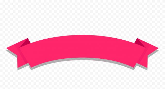 Pink Ribbon Banner Illustration PNG | Citypng