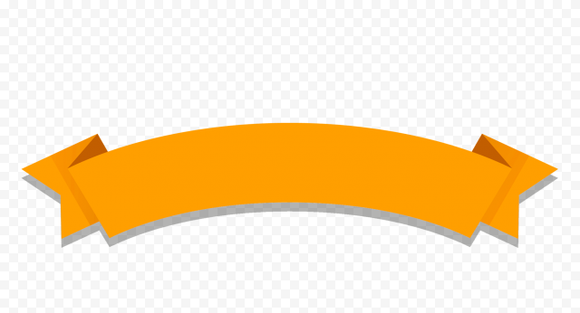 HD Orange Ribbon Banner Illustration PNG | Citypng