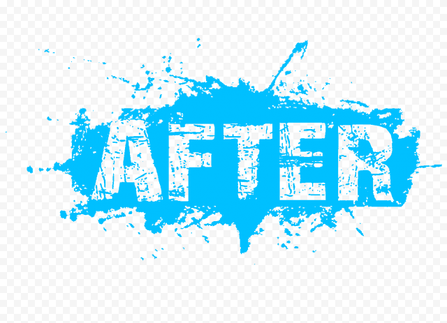 Yellow After Word Grunge Effect Transparent PNG | Citypng