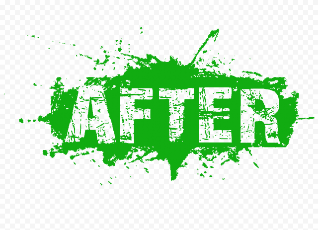 Yellow After Word Grunge Effect Transparent PNG | Citypng