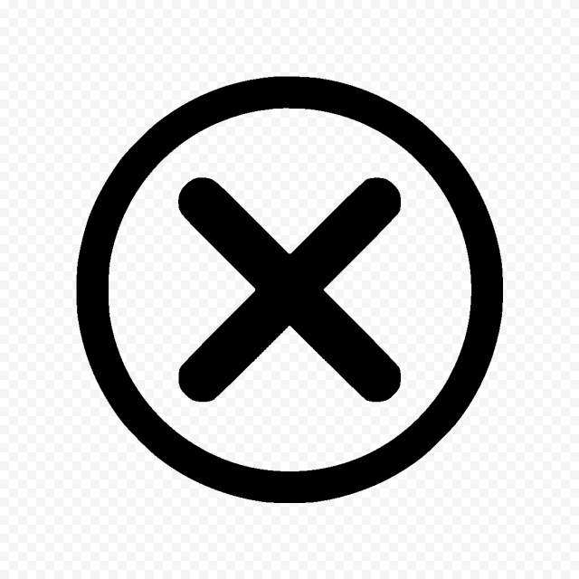 HD Close X Logo Red Icon Transparent Background | Citypng