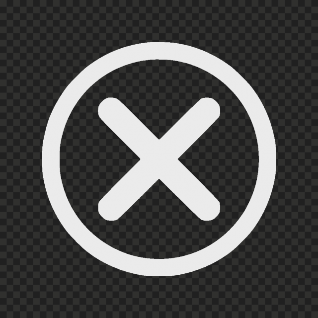 Black Square Close X Button Icon | Citypng