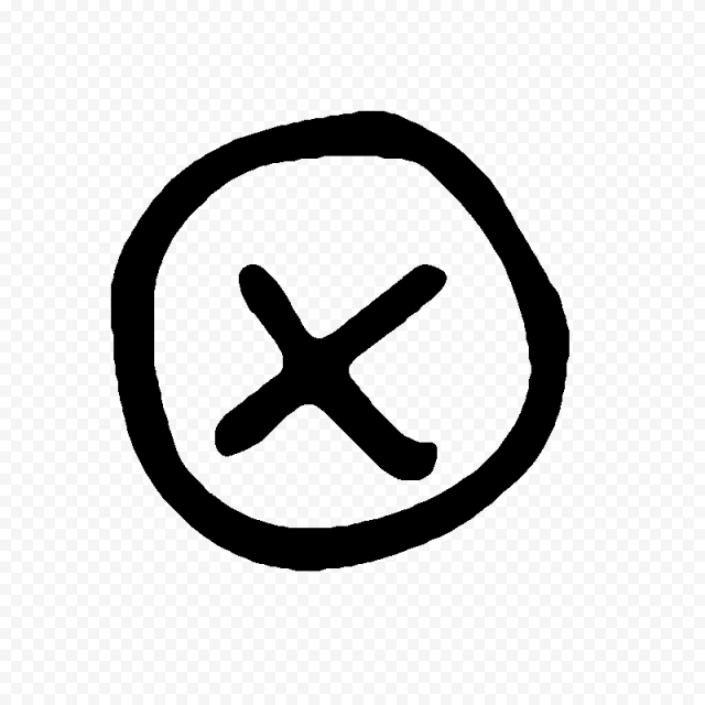 FREE Red X Close Mark Icon Sign PNG | Citypng