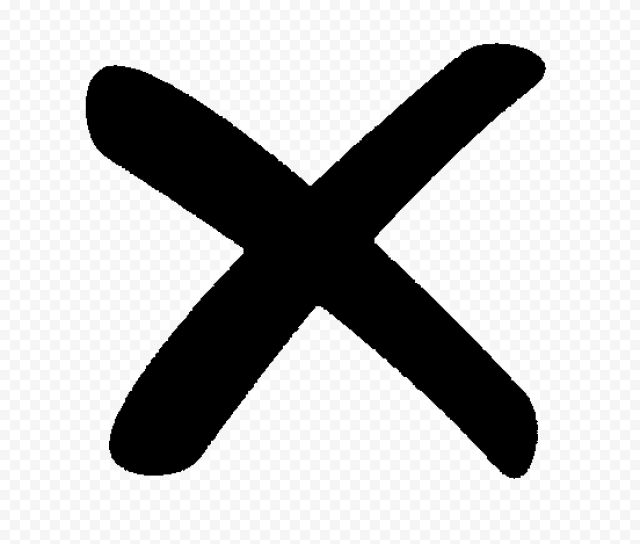 Black Square Close X Button Icon | Citypng