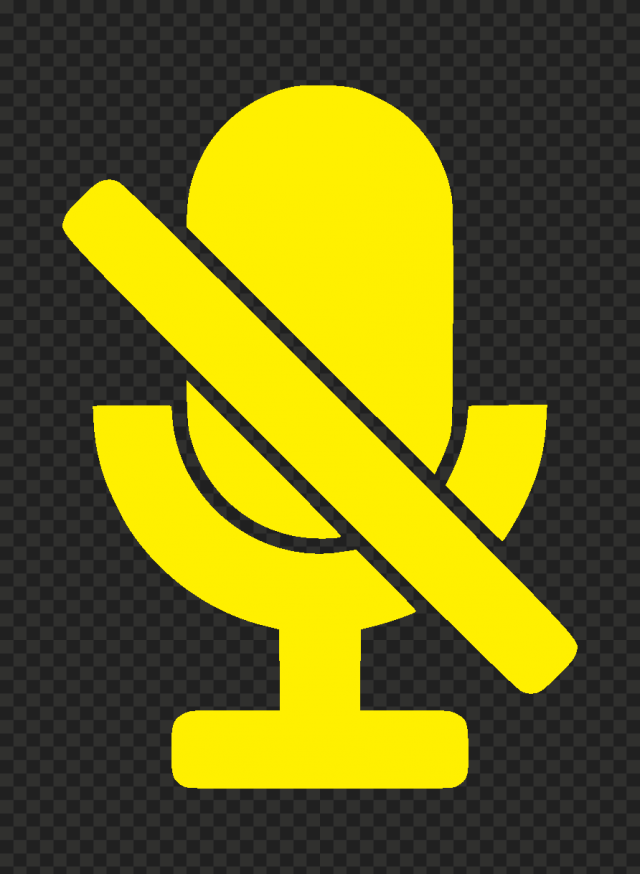 Yellow Microphone Mic Voice Sound Icon Transparent PNG | Citypng