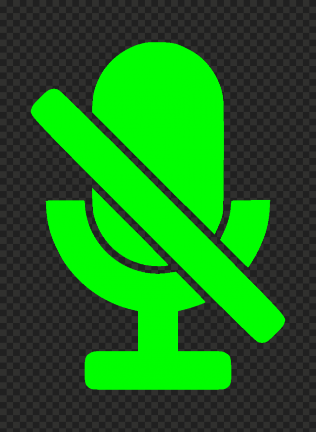 Transparent HD Voice OFF No Microphone Red Icon | Citypng